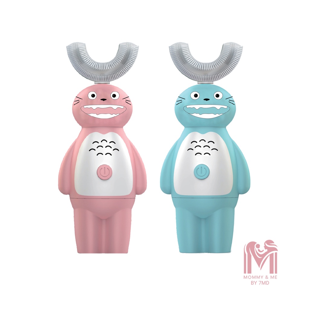 Mommy & Me Children's U Shaped Electric Toothbrush by 7MD Gentle ...