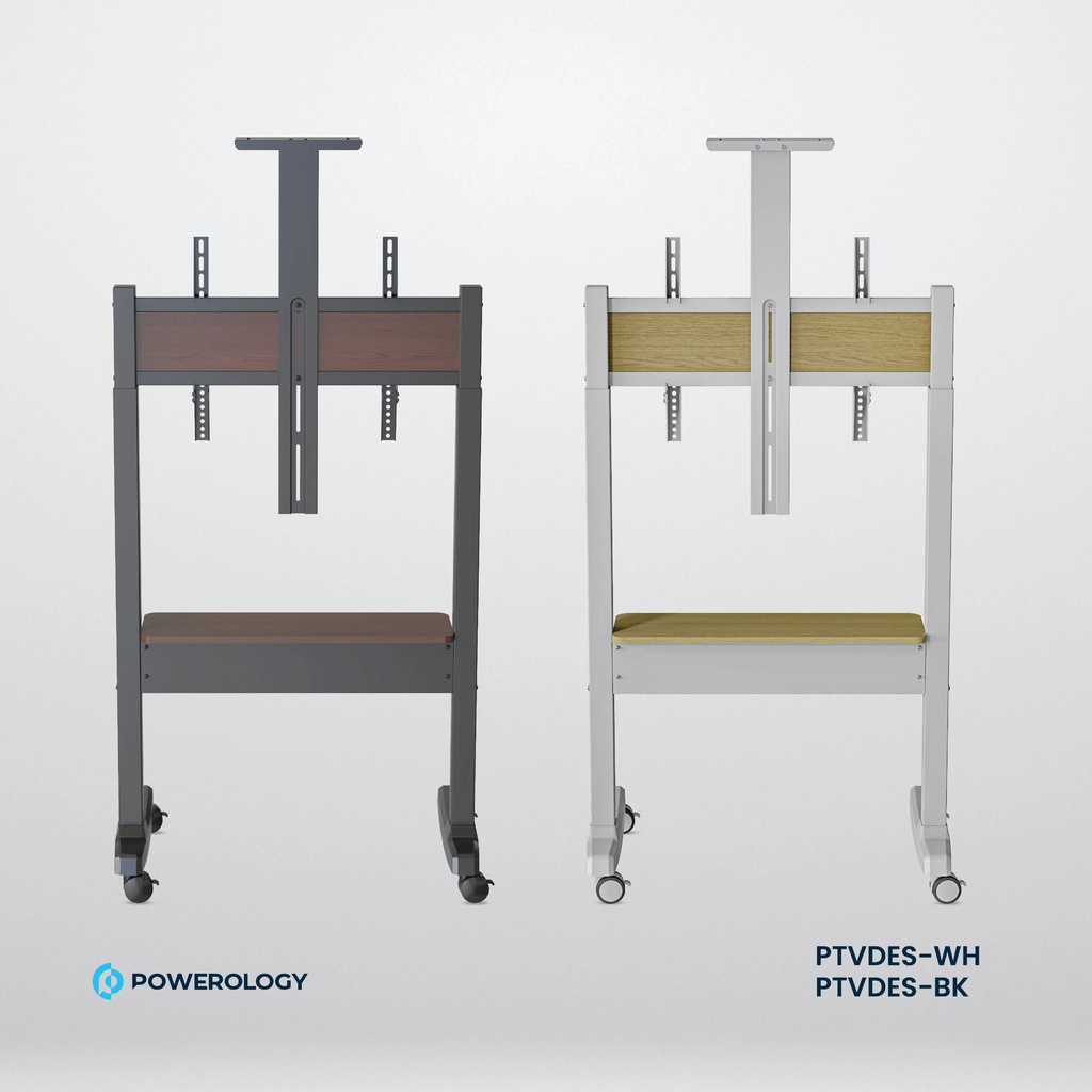 Powerology Electric TV Stand with Vertical Height Adjustment for 37 ...